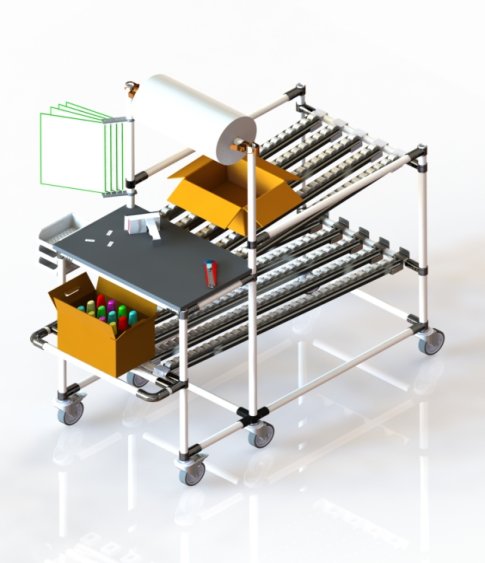 Carrello per picking materiale - FlexLogik.it - Sistemi su misura per ...